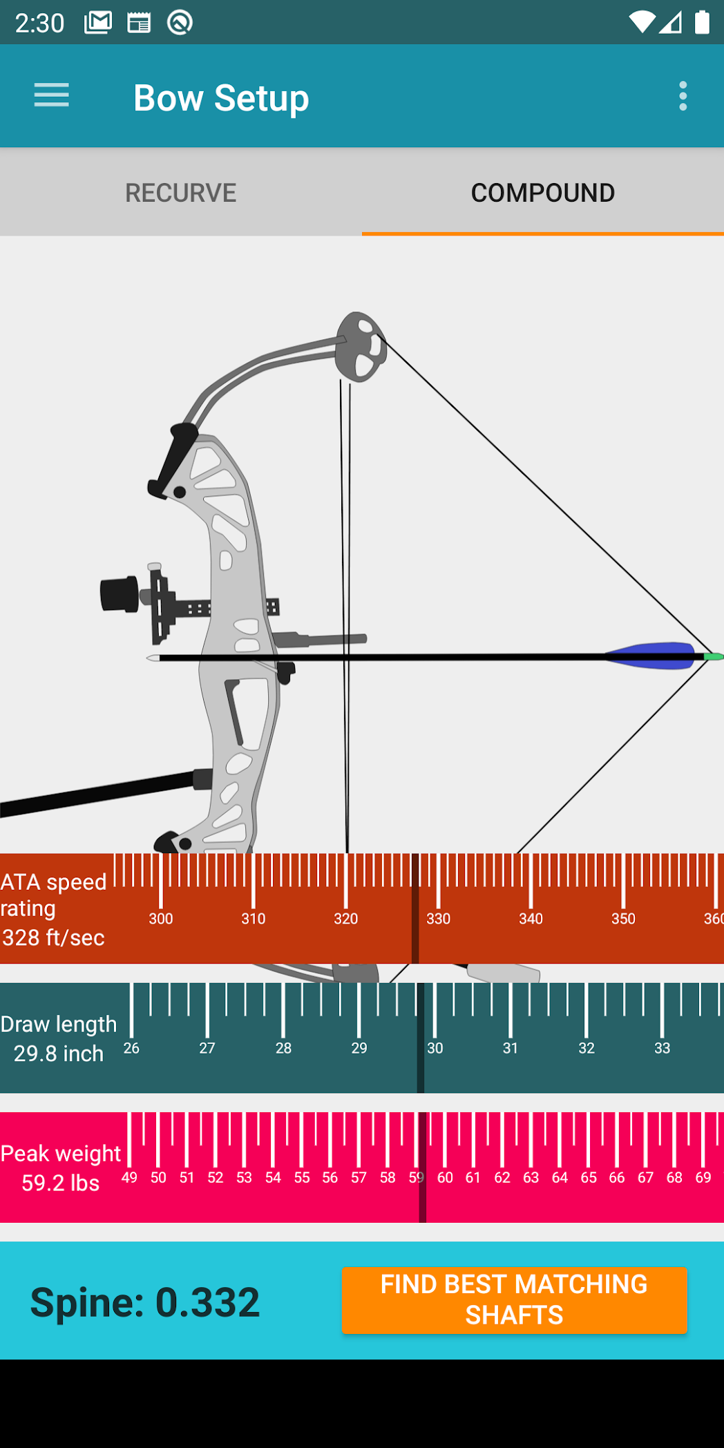 How To Choose the Right Arrow Spine for your Bow with the Arrows app ...